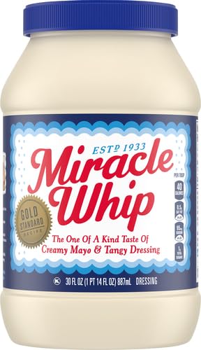 Miracle Whip Dressing, for a Keto and Low Carb Lifestyle, (30 fl oz Jar)