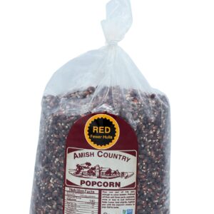 Amish Country Popcorn | 6 lbs Bag | Red Popcorn Kernels | Old Fashioned, Non-GMO and Gluten Free (Red - 6 lbs Bag)