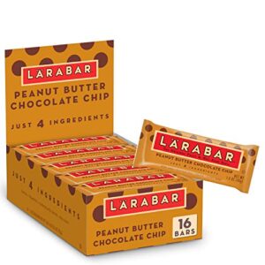 lÄrabar peanut butter chocolate chip, gluten free fruit & nut bar, 16 ct