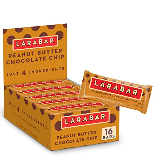 LÄRABAR Peanut Butter Chocolate Chip, Gluten Free Fruit & Nut Bar, 16 Ct