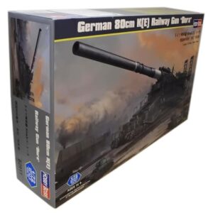 Hobby Boss German 80cm K(E) Railway Gun 'Dora' Vehicle Model Building Kit for 14 years to 18 years