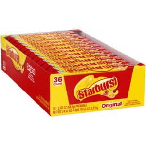 starburst original fruit chews candy, 2.07 ounce (36 single packs)