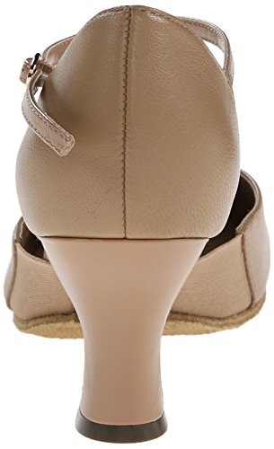 Bloch Women's Splitflex T-Strap Character Shoe, Tan, 7.5