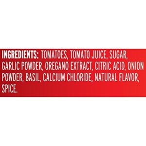 Del Monte Canned Diced Tomatoes with Basil, Garlic, Oregano and No Added Salt, 14.5 Ounce (Pack of 12)