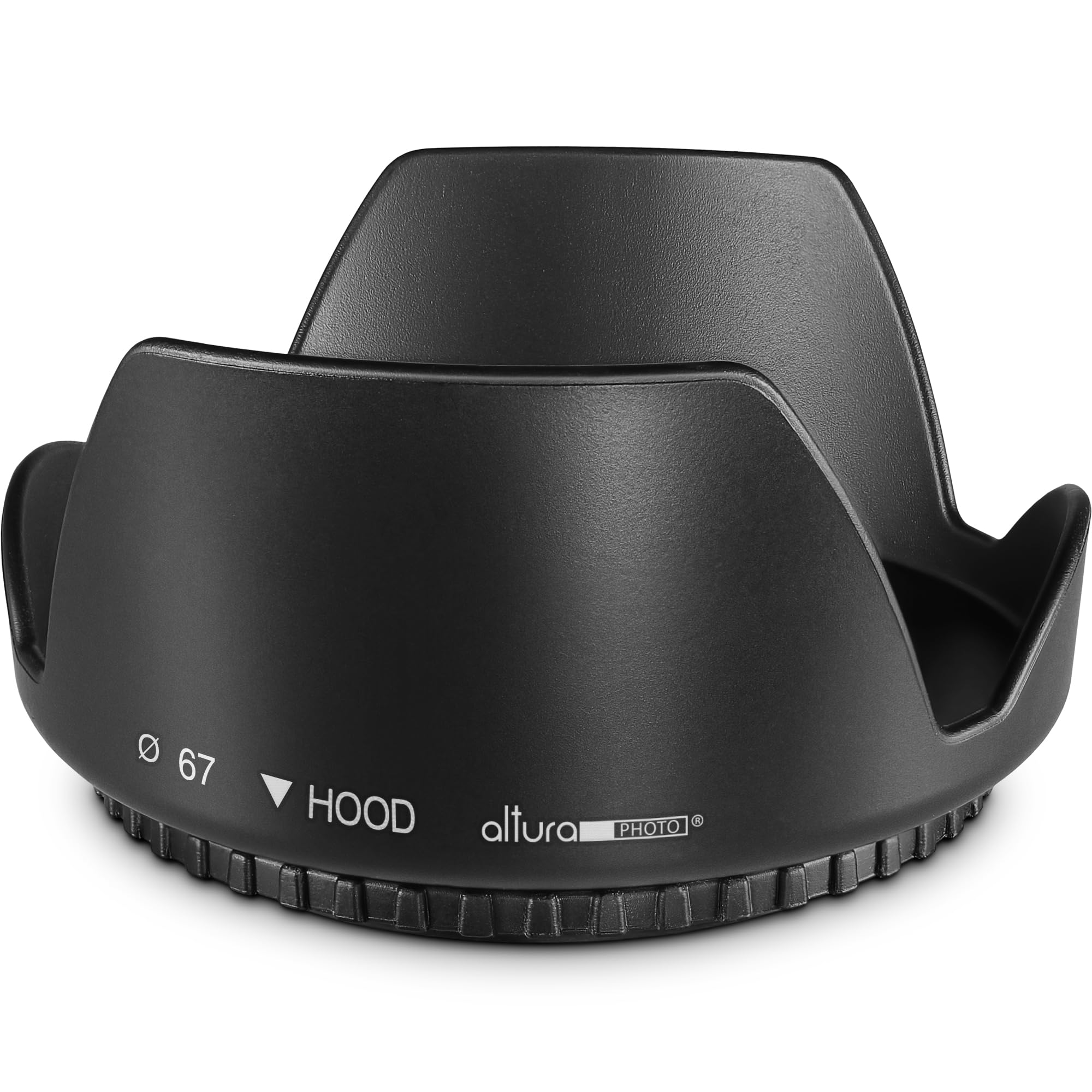 Altura Photo 67MM Tulip Flower Lens Hood for Canon, Nikon, Sony Cameras with EF-S 18-135mm f3.5-5.6, RF 24-105mm f4-7.1, Sony FE 85mm f1.8, Sigma 16mm f1.4 DC DN Lens and More