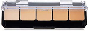 graftobian hd glamour creme foundation palette, cool #1