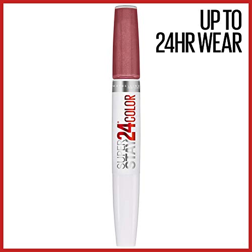 Maybelline Super Stay 24, 2-Step Liquid Lipstick Makeup, Long Lasting Highly Pigmented Color with Moisturizing Balm, Forever Chestnut, Brown, 1 Count