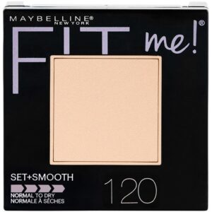 Maybelline New York Fit Me! Powder, 120 Classic Ivory, 0.3 Ounce