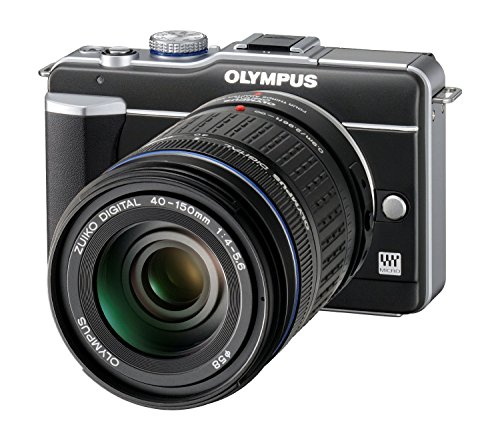 Olympus PEN E-PL1 12.3MP Live MOS Micro Four Thirds Interchangeable Lens Digital Camera with 14-42mm f/3.5-5.6 Zuiko Digital Zoom Lens & Olympus M.Zuiko Digital ED 40-150mm f/4.0-5.6 Lens (Black)