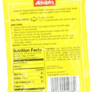 Adolph Original Meat Tenderizing Marinade, 1-Ounce (Pack of 8)