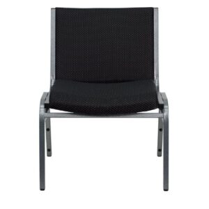 Flash Furniture HERCULES Series Big & Tall 1000 lb. Rated Black Fabric Stack Chair with Ganging Bracket