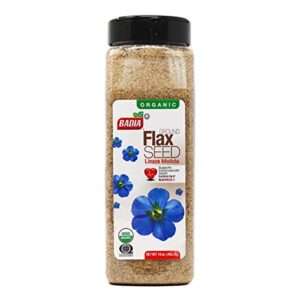 badia organic flax seed, ground, 16-ounce