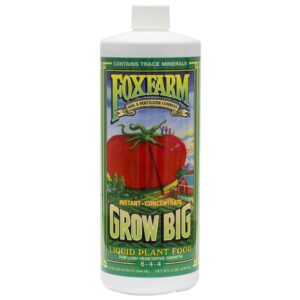 foxfarm 752289790201 fx14006 1-quart grow big liquid concentrate 6-4-4, blue