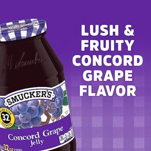 Smucker's Concord Grape Jelly, 32 Ounces (Pack of 6)