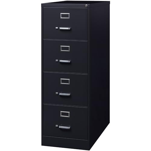 Lorell Fortress File Cabinet, Black