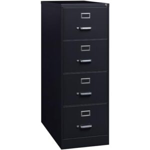 Lorell Fortress File Cabinet, Black