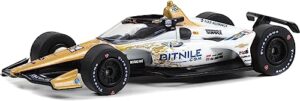 dallara indycar #21 rinus veekay bitnile ed carpenter racing ntt indycar series (2023) 1/64 diecast model car by greenlight 11572