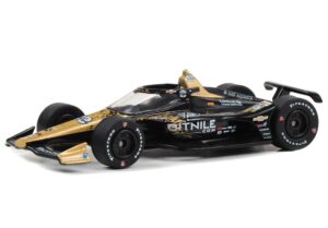 dallara indycar #33 ed carpenter bitnile ed carpenter racing ntt indycar series (2023) 1/64 diecast model car by greenlight 11573