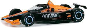 dallara indycar #5 pato o’ward arrow arrow mclaren ntt indycar series (2023) 1/64 diecast model car by greenlight 11557