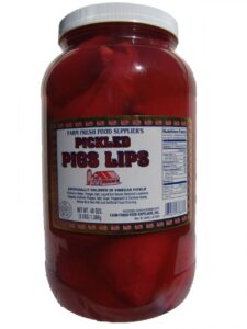 pickled pork lips - gallon