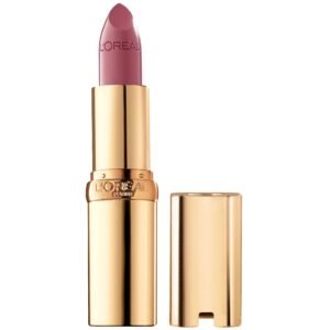 l’oréal paris colour riche original creamy, hydrating satin lipstick with argan oil and vitamin e, saucy mauve , 1 count