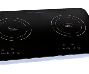 True Induction TI-2C Cooktop, Double Burner, Energy Efficient, Black