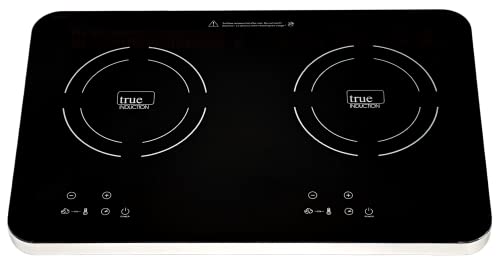 True Induction TI-2C Cooktop, Double Burner, Energy Efficient, Black