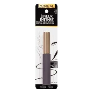 L'Oreal Paris Lineur Intense Brush Tip Liquid Eyeliner, Black, 0.24 fl; oz; (Packaging May Vary)