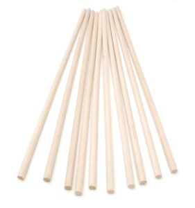 dowel rod - wood - 1/4 x 12 inches - 10 pieces