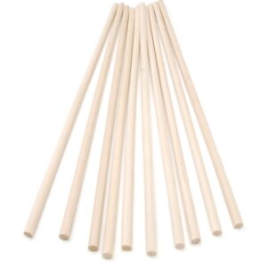 Dowel Rod - Wood - 1/4 x 12 inches - 10 pieces