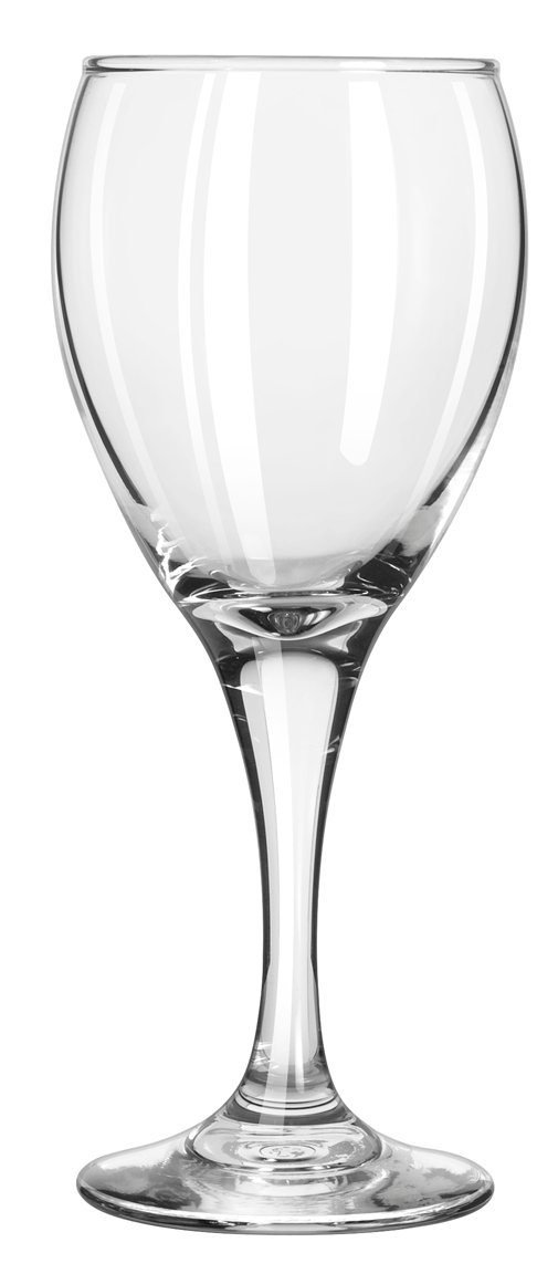 Libbey Glassware 03965 Teardrop White Wine Glass, 8-1/2 oz. (Pack of 24)