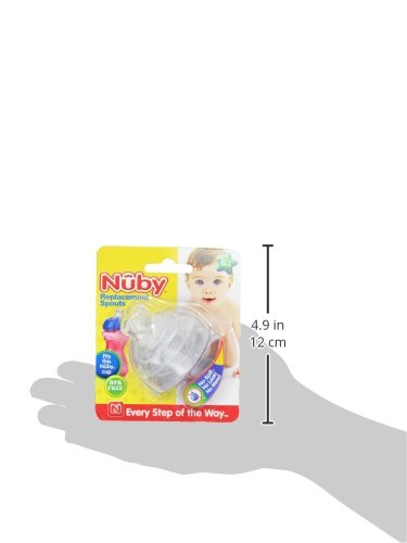 Nuby 2-Pack Super Spout Standard Top Replacements