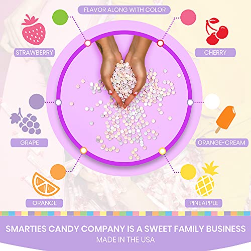 Smarties Candy Necklace Individually Wrapped Gluten Free & Vegan Fruit Flavored Bulk Candy on Stretch String Perfect Party Favors Birthdays & Celebrations 100% Worry Free Hard Candy Box - 24 Count