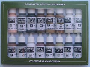 vallejo equestrian colors paint set, 17ml