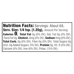 Nu-Salt Sodium-Free Salt Substitute, 3oz Shaker Bottle (Pack of 1)