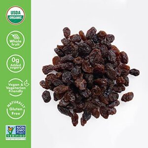 Sun-Maid Organic California Sun-Dried Raisins - (2 Pack) 32 oz Resealable Bag - Organic Dried Fruit Snack for Lunches, Snacks, and Natural Sweeteners