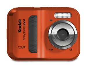 kodak easyshare sport c123 12 mp waterproof digital camera (red)