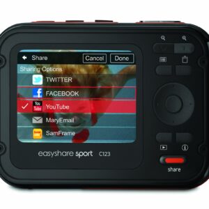 Kodak EasyShare Sport C123 12 MP Waterproof Digital Camera (Red)