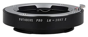 fotodiox pro lens mount adapter - compatible with leica m lens to sony alpha e-mount mirrorless cameras