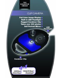 the sharper image clip camera