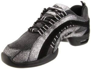 sansha women's electron canvas-w, black/silver, 9 8 m us