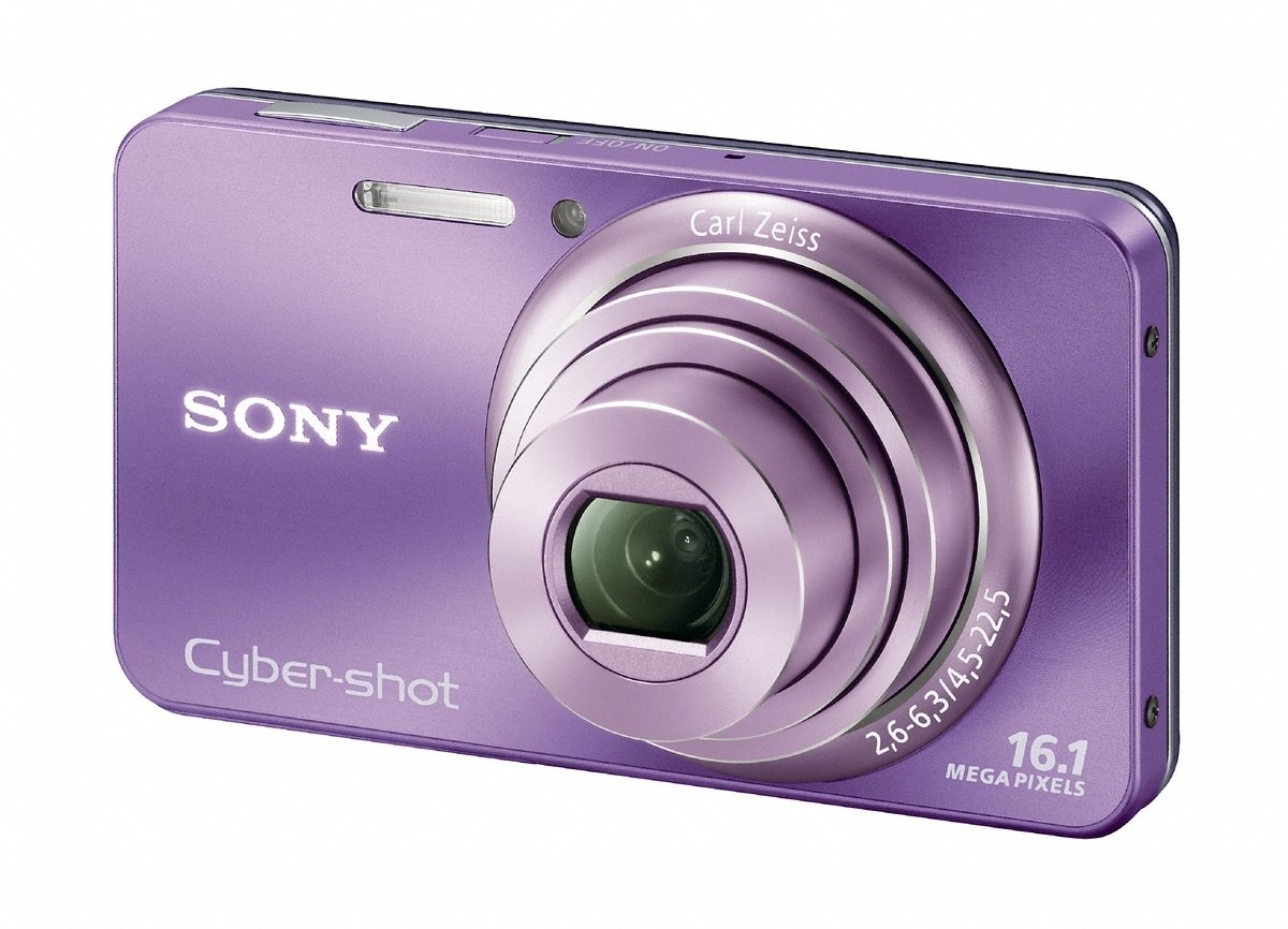 Sony Cyber-Shot DSC-W570 16.1 MP Digital Still Camera with Carl Zeiss Vario-Tessar 5x Wide-Angle Optical Zoom Lens and 2.7-inch LCD (Violet)