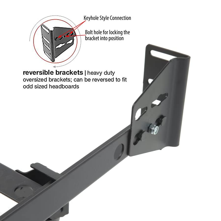 Bed Claw Headboard/Footboard Attachment Brackets for Restmore Bed Frames, Set of 2