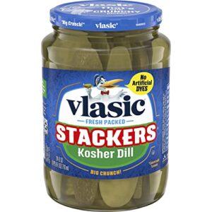 vlasic stackers kosher dill pickles, keto friendly, 24 fl oz