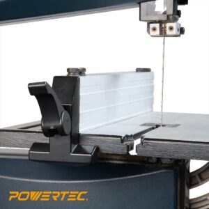 POWERTEC BS900RF Rip Fence for POWERTEC BS900 Wood Band Saw and Similar Band Saws with a Work Table Size of 11-1/8” to 11-13/16”