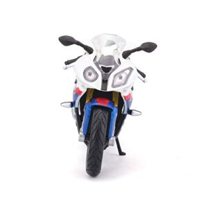 Maisto 1/12 BMW S1000Rr Motorcycle, White/Red/Blue Multi