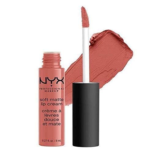 NYX PROFESSIONAL MAKEUP Soft Matte Lip Cream, Lightweight Liquid Lipstick - Abu Dhabi (Deep Rose-Beige)