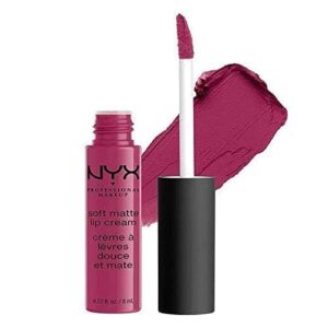 NYX PROFESSIONAL MAKEUP Soft Matte Lip Cream, Lightweight Liquid Lipstick - Abu Dhabi (Deep Rose-Beige)