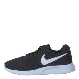 nike girls low-top sneakers, black/white, 5 big kid