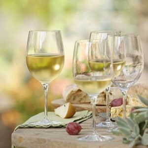 Luigi Bormioli Palace 11 oz White Wine Glasses (Set Of 6), Clear